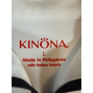 Kinona | Tops | Kinona Golf Top Large White Long Sleeve Quarter Zip ...